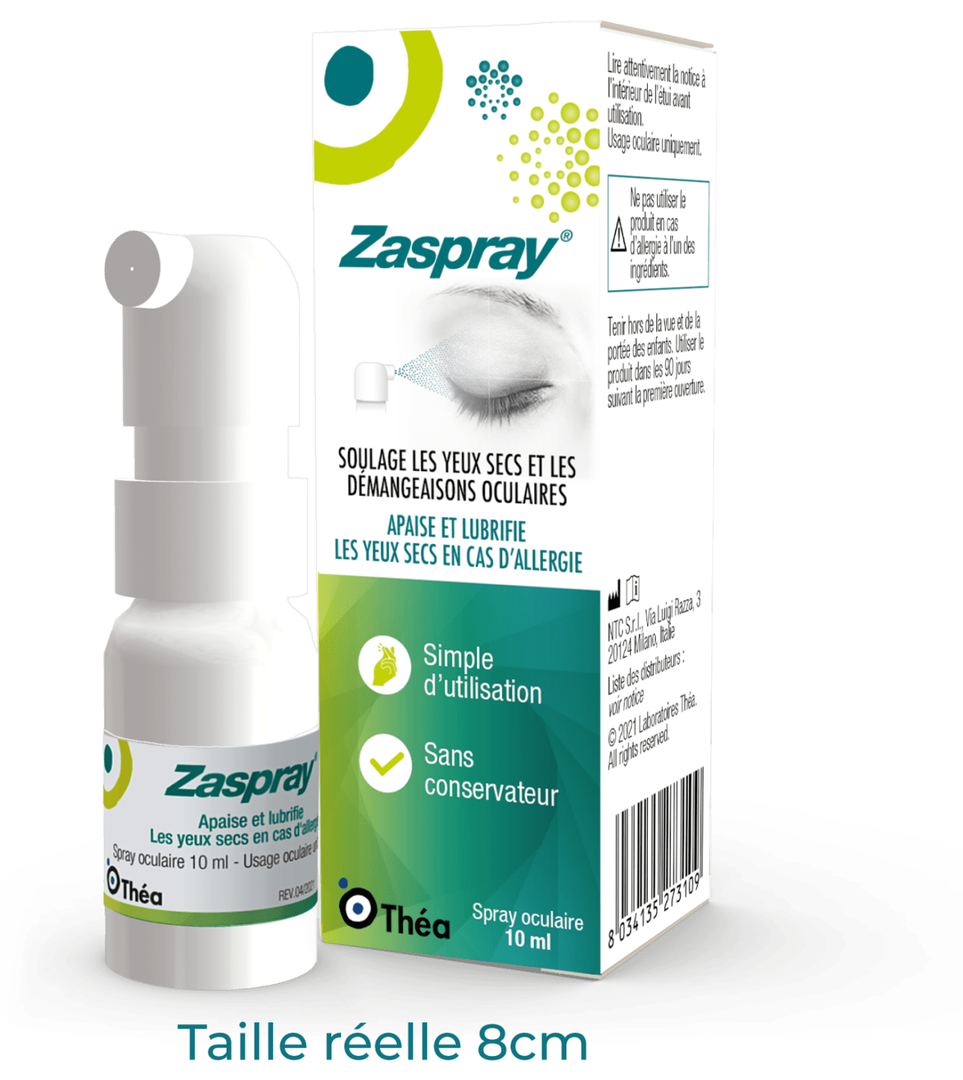 Zaspray® : soulage la sécheresse oculaire en cas d'allergie